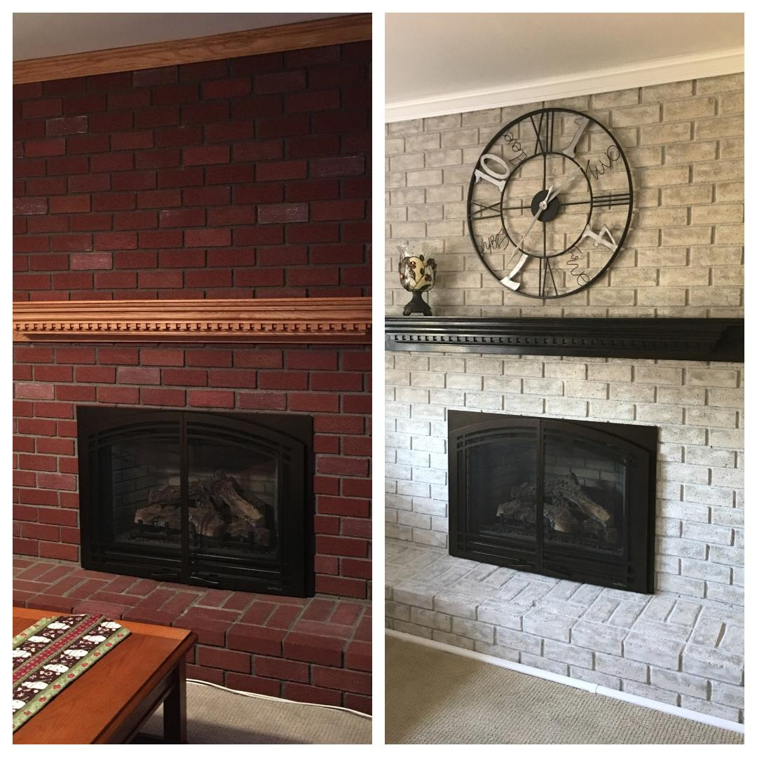 Brick-Anew Fireplace Painting: The Stunning Natural Brick Look ...